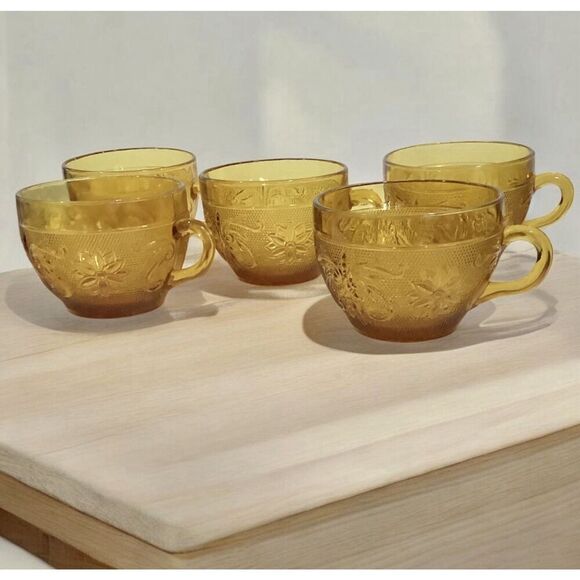 Indiana Glass | Dining | Vintageindiana Glass Amber Tiara Sandwich ...
